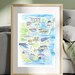 Rathlin Island Illustrated Map. Original. A3 Size. - Etsy
