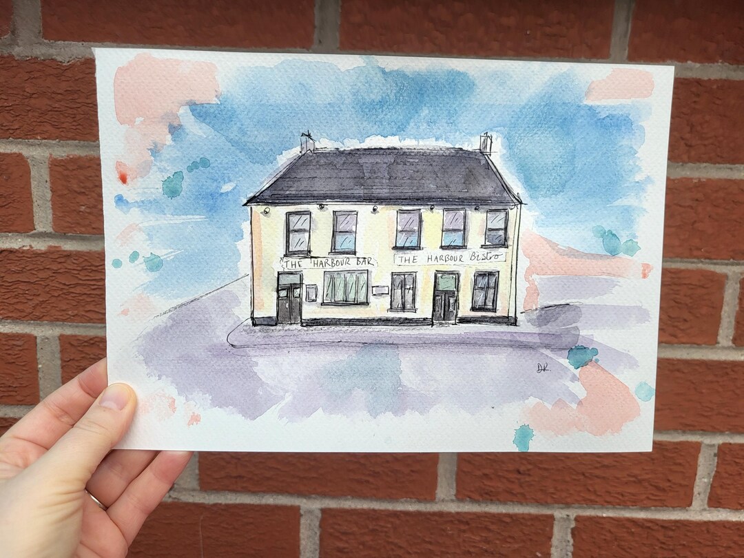 Harbour Bar Portrush Original Painting. 7x10" - Etsy