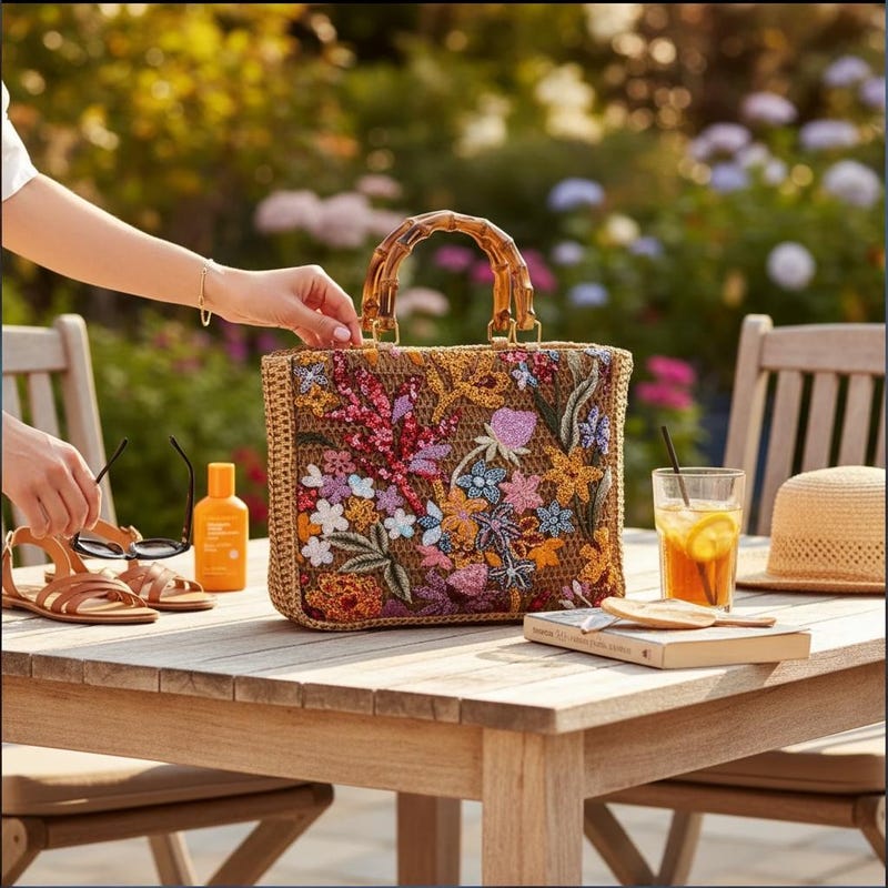 Brown Straw Bag Luxury - Etsy