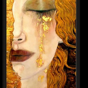 Golden Tears Art Print by Klimt, Gustav Klimt Golden Tears, Woman With ...