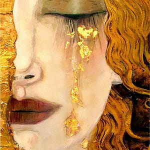 Golden Tears Art Print by Klimt, Gustav Klimt Golden Tears, Woman With ...