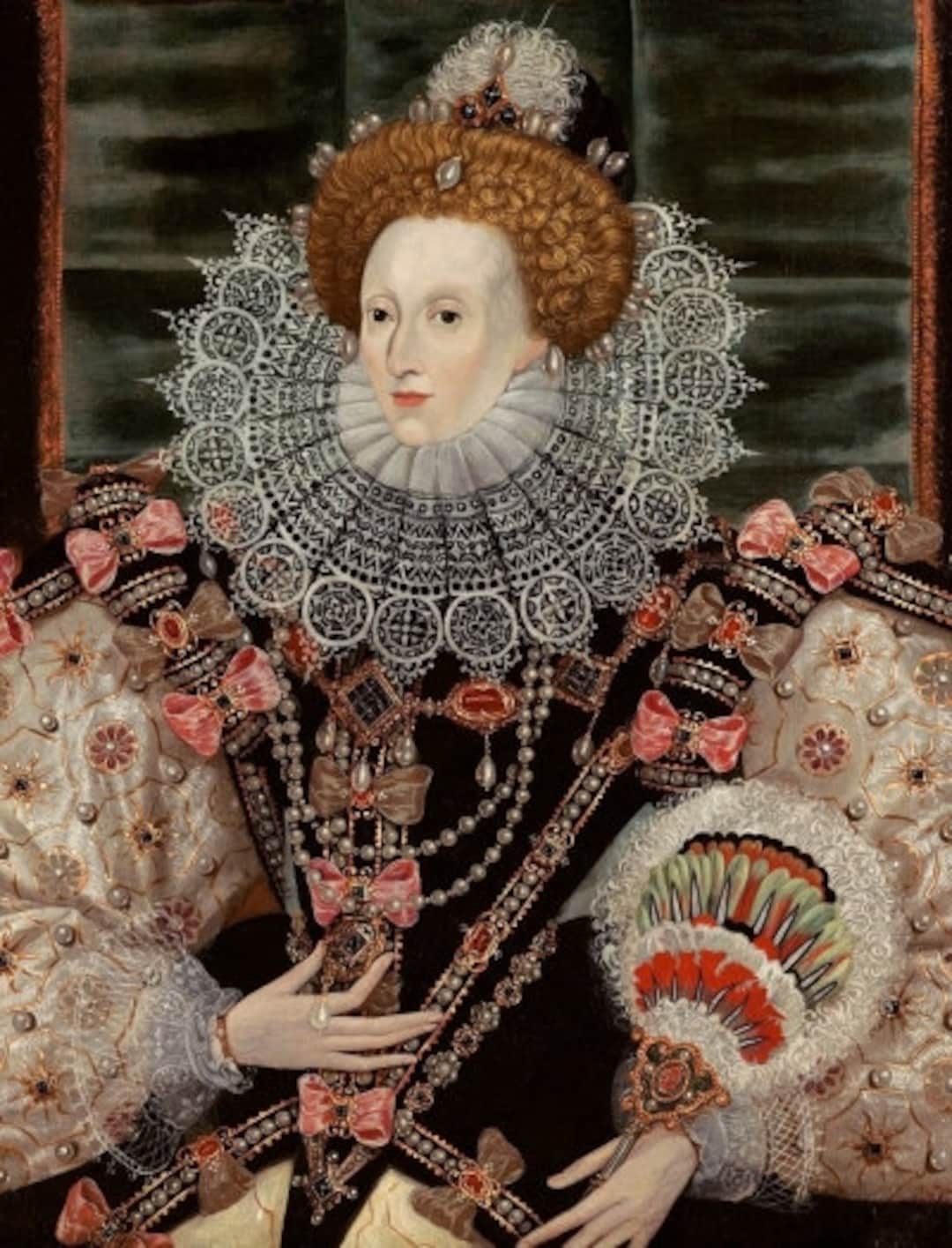 Queen Elizabeth 1 Portrait Print from 1600 by George Gower - Etsy Italia