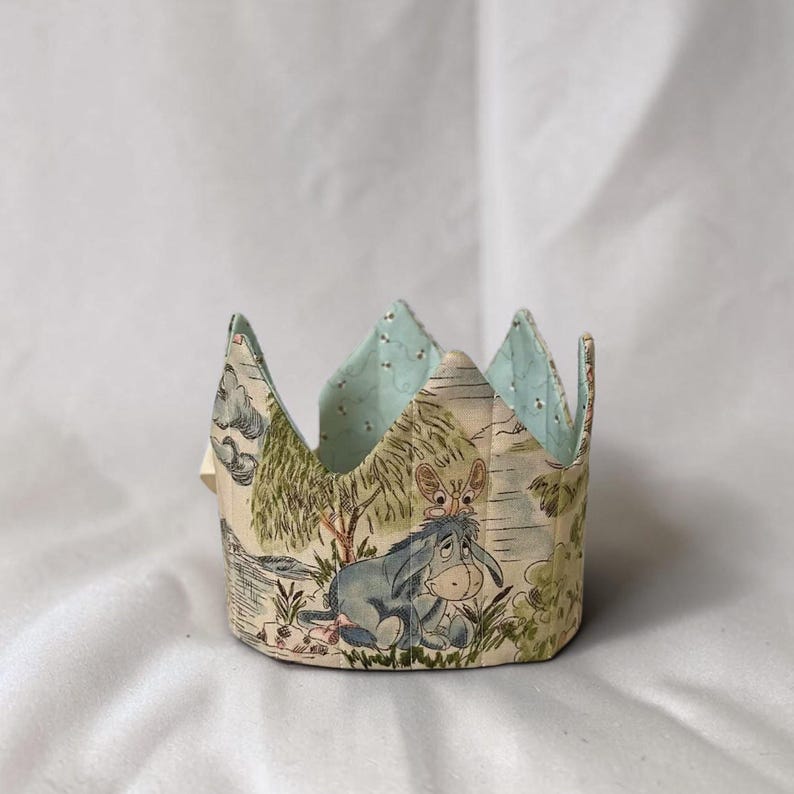 Classic Bear First Birthday Crown | Cake Smash Prop | Waldorf Play Hat ...