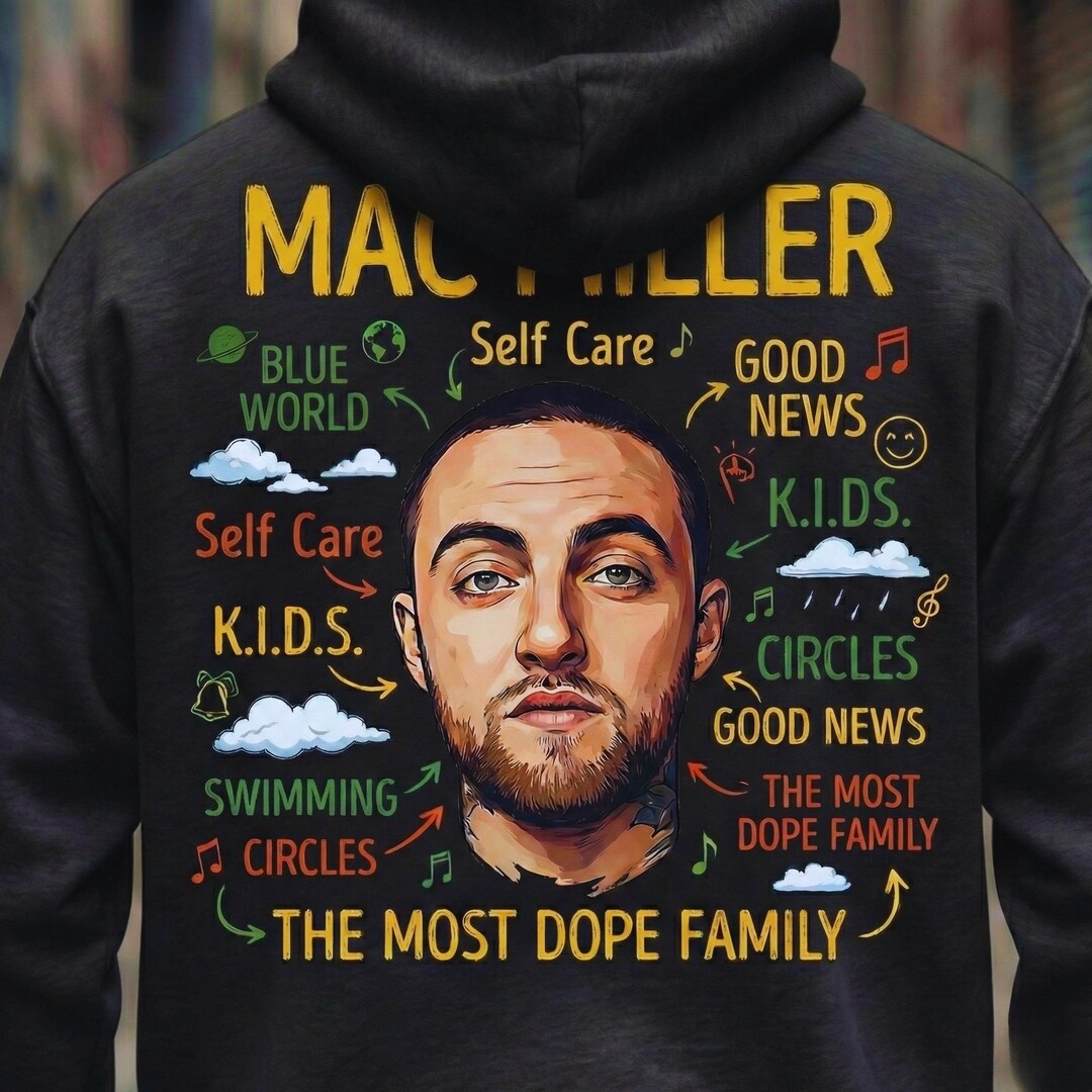 Mac Miller Png, Swimming Circles Graphic, Most Dope Family Shirt Design ...