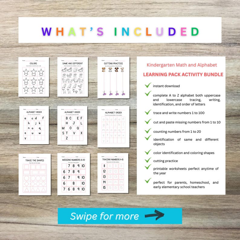 Preschool Kindergarten Alphabet Number Writing Tracing Worksheets ...