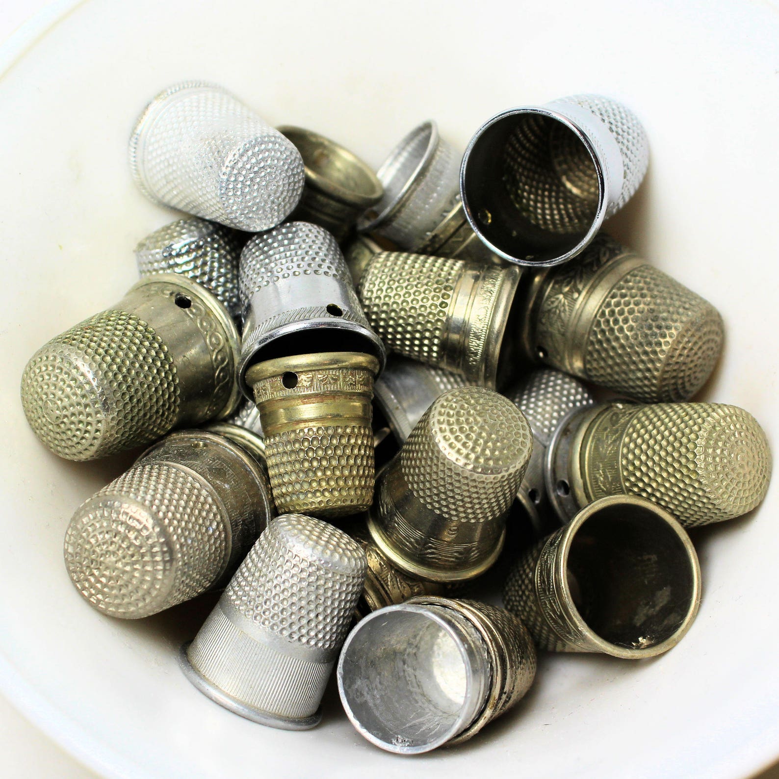 Acorn Thimble Couples Stainless Steel Necklace SET Peter Pan | Etsy