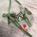 Handcrafted Shabby Chic Lace Rose Mother of Pearl Bib Necklace Green ...