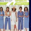 Simplicity 2196 Boho Chic Designer Khaliah Ali Tops Vest Skirt & Pants ...