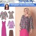 Simplicity 1622 Designer Khaliah Ali Tops Dress & Pants Pattern Size 10 ...
