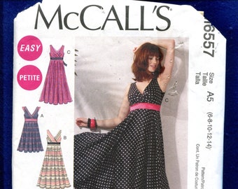 Vogue 8784 Flared & Slim Skirt Wrap Dresses Pattern Size 6 to 14 UNCUT ...