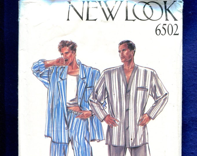 New Look 6502 Classic Men's Pajamas Pattern Size 36 to 42 CHEST UNCUT ...