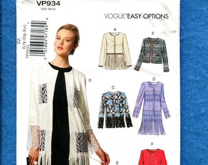 Vogue 8784 Flared & Slim Skirt Wrap Dresses Pattern Size 6 to 14 UNCUT ...
