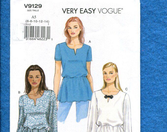 Vogue 8784 Flared & Slim Skirt Wrap Dresses Pattern Size 6 to 14 UNCUT ...