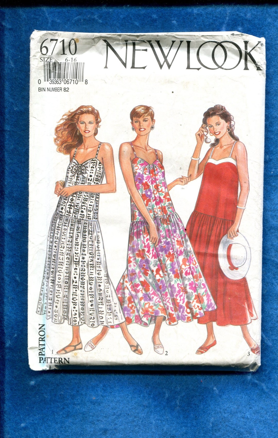 New Look 6710 Sun Dresses With Drop Waist Pattern Size 6 to 16 UNCUT - Etsy