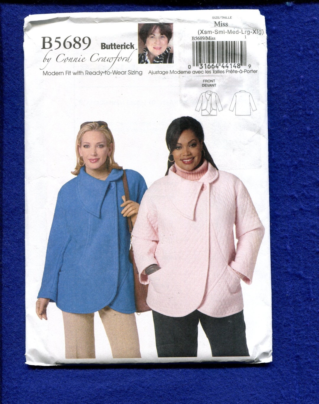Butterick 5689 Modern Coat With Seaming Details Pattern Size XS to XL ...