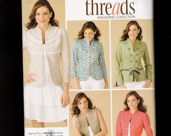 Simplicity Pattern 4129 Princess Seam Jacket and Vest With Sleeve and ...