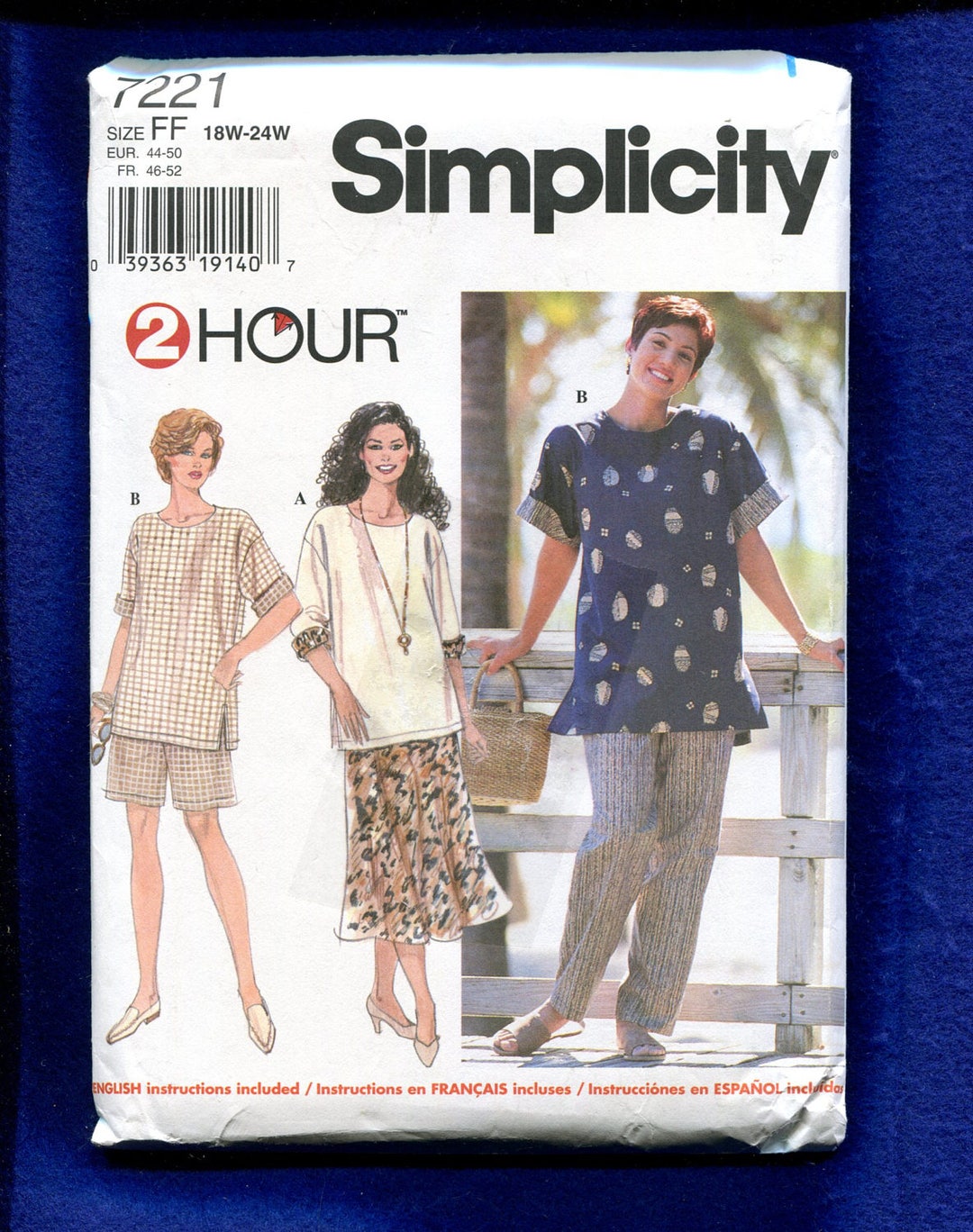 Simplicity 7221 Easy Fitting Tee Shirt Style Tunics Skirt Shorts ...