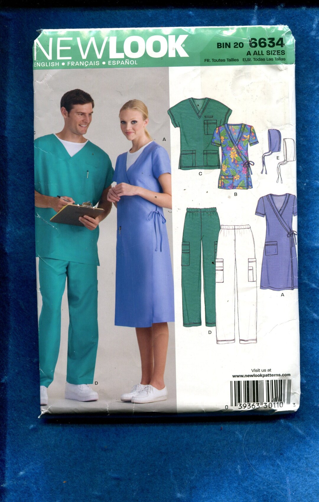 New Look 6634 Scrubs for the Modern Medical Professional Pattern Size ...