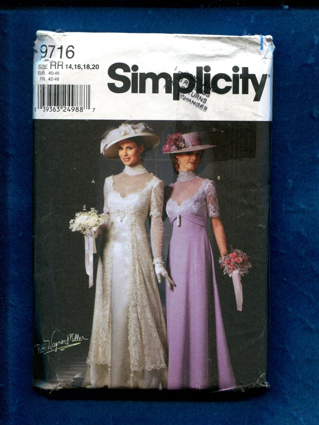 Simplicity 9716 Edwardian Wedding Gown Pattern Size 14 to 20 UNCUT - Etsy