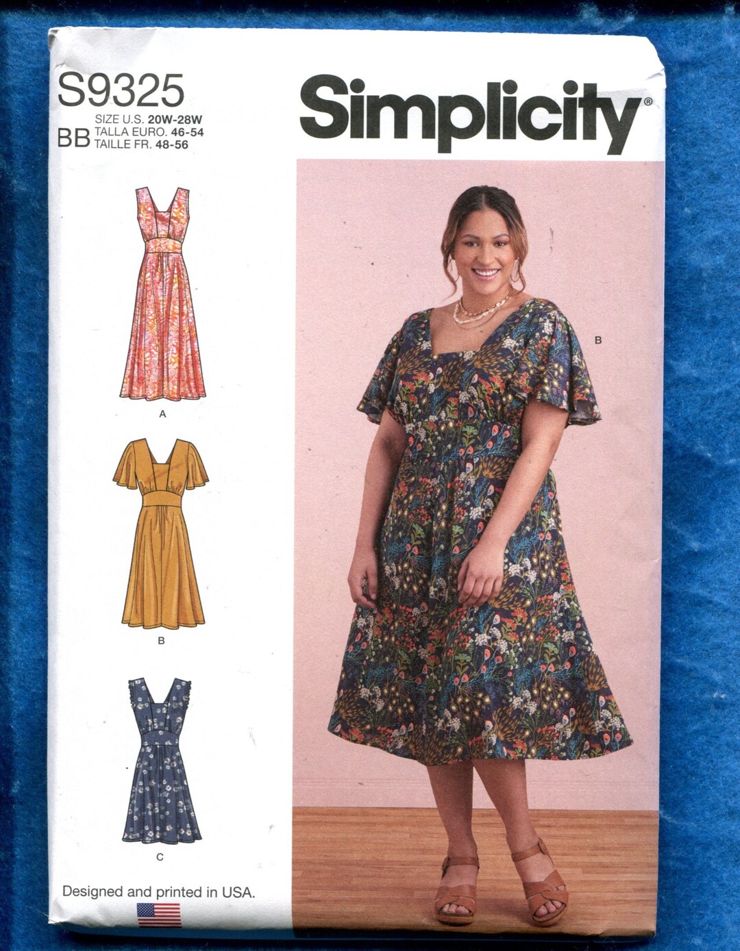 Simplicity 9325 Flirty Flared Dresses Pattern Size 20W TO 28W UNCUT - Etsy