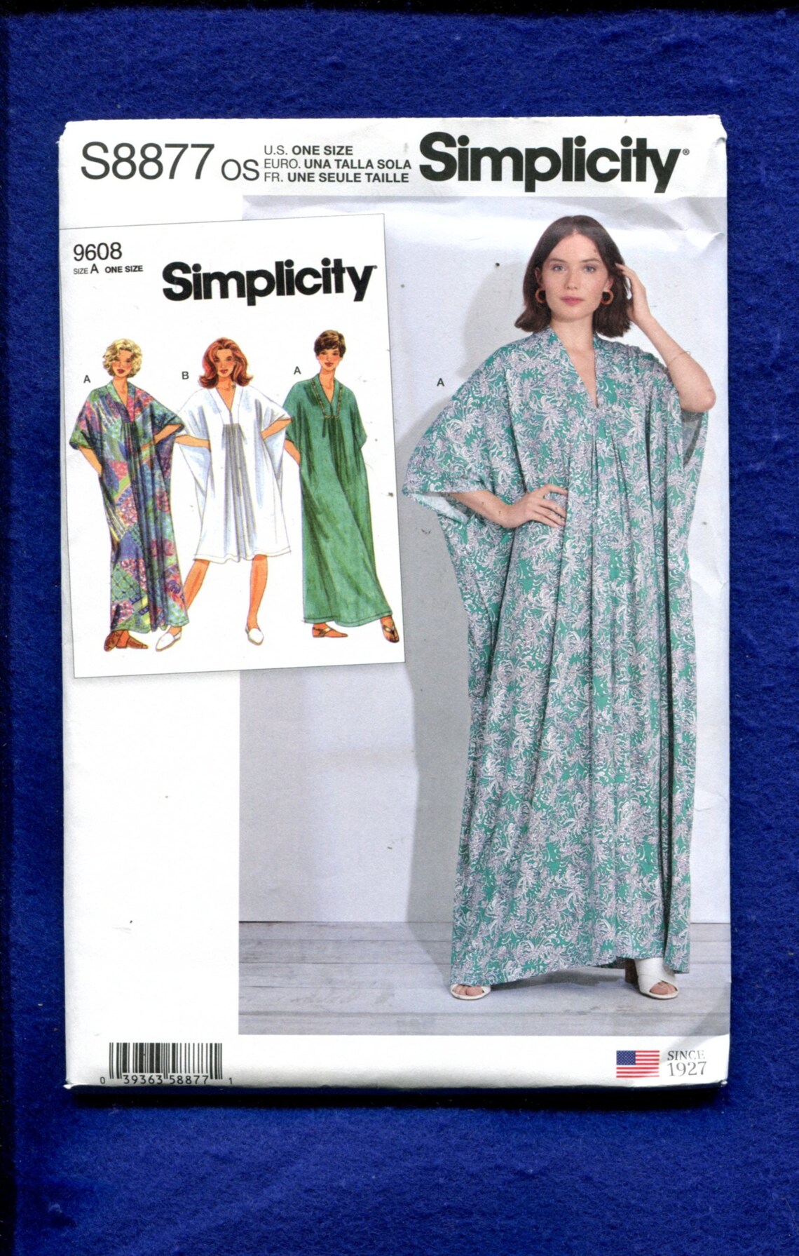 Simplicity 8877 Classic Hostess Caftan Pattern Fits Size XS to XL UNCUT ...