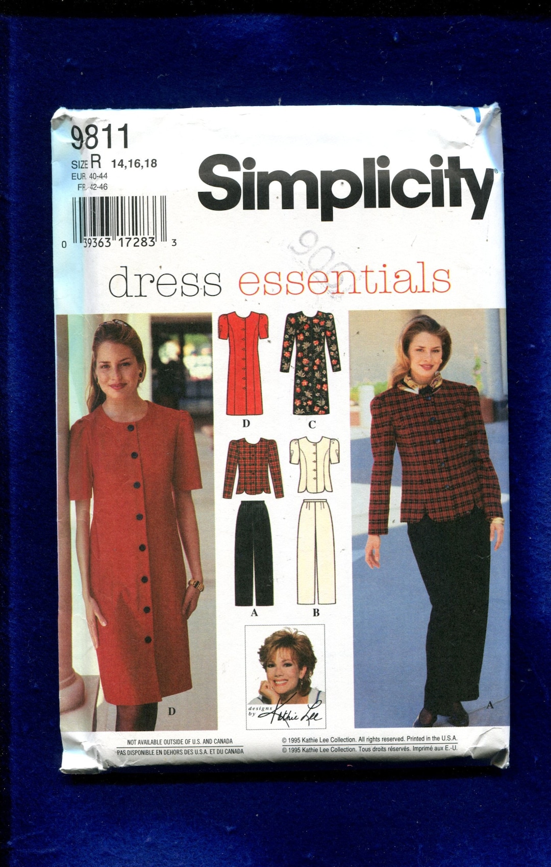 Simplicity 9811 Princess Seam Puff Sleeve Dress or Top & Pants Pattern ...