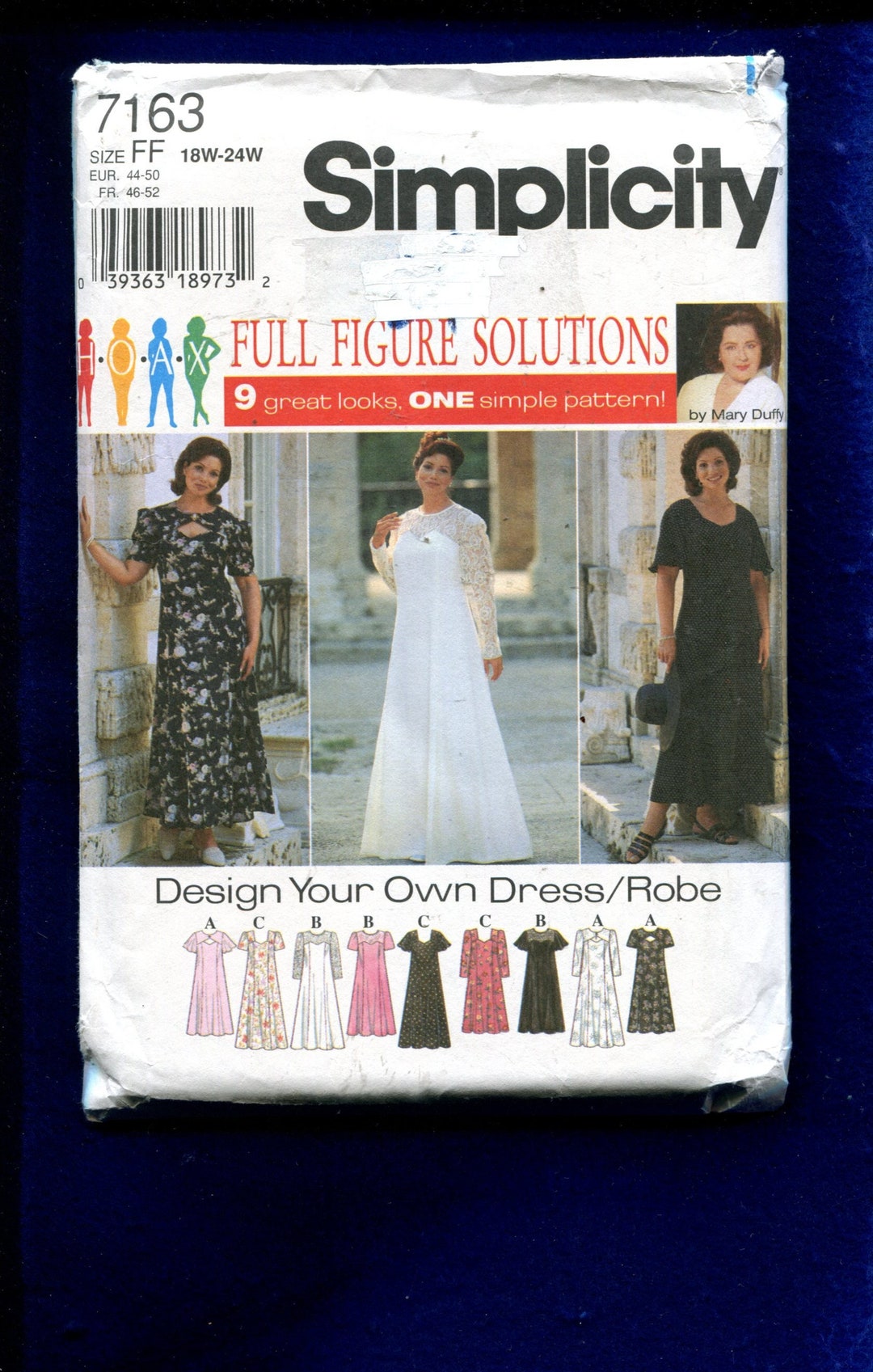 Simplicity 7123 Princess Seam Wedding & Evening Dresses Pattern Size ...