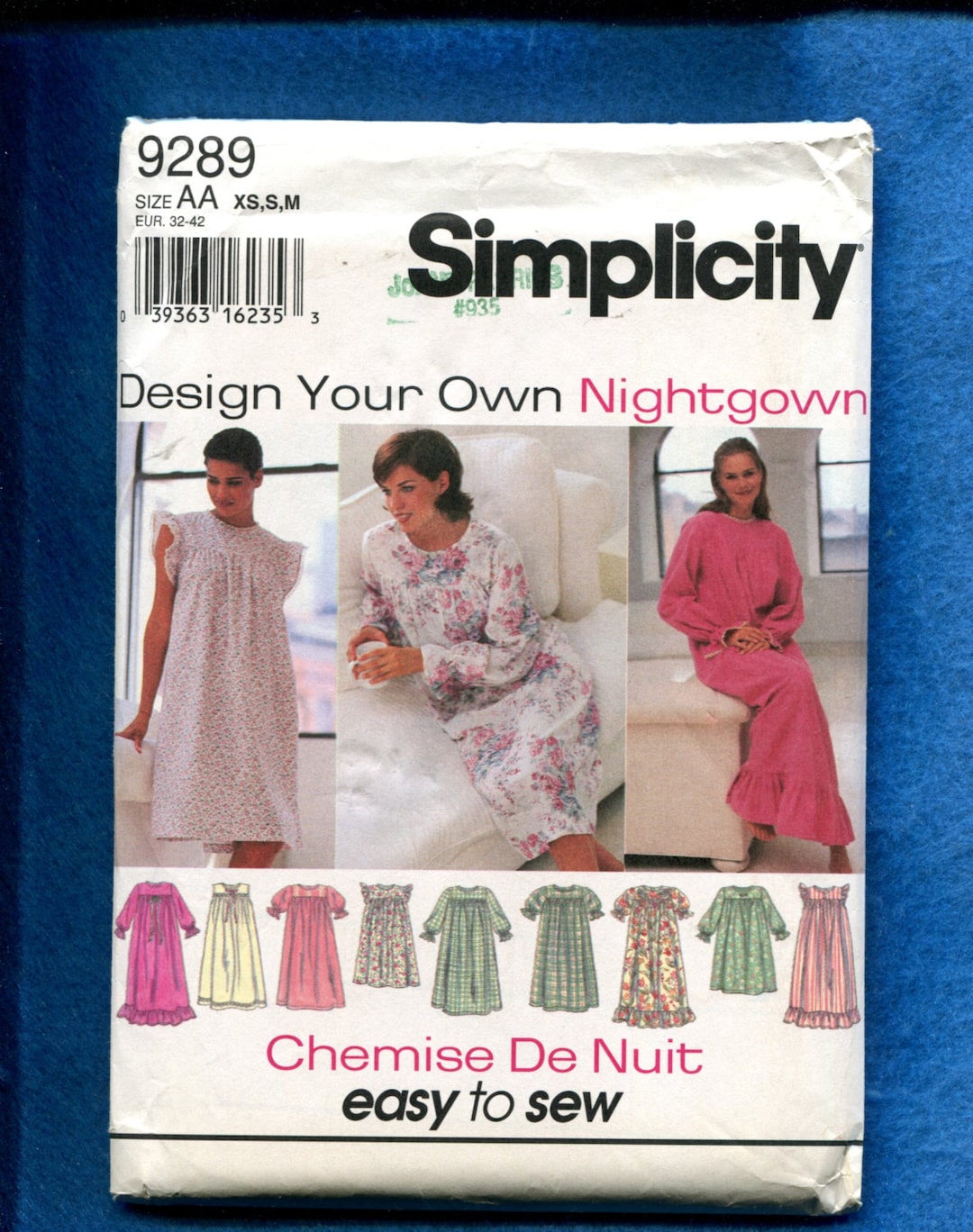 Simplicity 9289 Country Comfort Summer to Winter Nightgowns Pattern ...