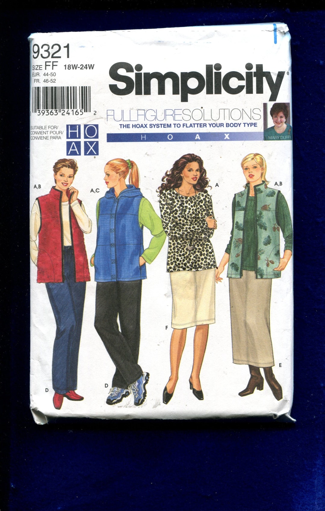 Simplicity 9321 Casual Weekend Wardrobe Pattern Size 18W to 24W UNCUT ...