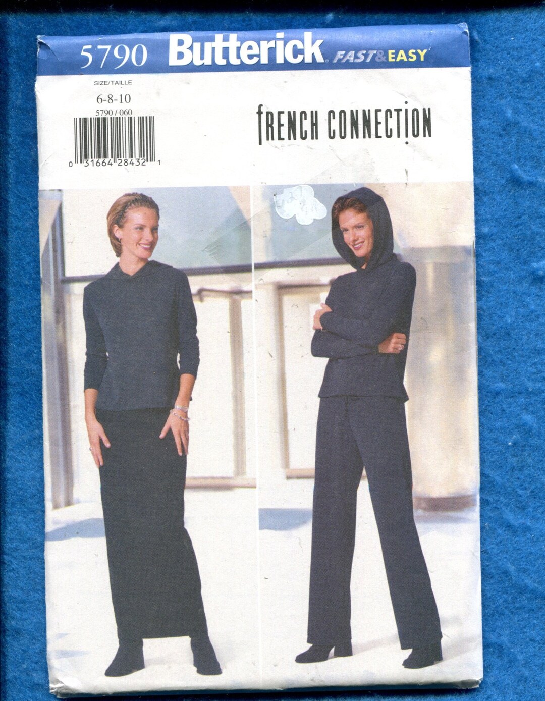 Butterick 5790 Uptown Chic Hoody Skirt & Pants Pattern Size 6..8..10 ...