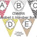 Alphabet and Number Bunting in Red Gray Black Brown and - Etsy