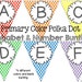 Primary Color Polka Dot Alphabet and Number Bunting - Etsy