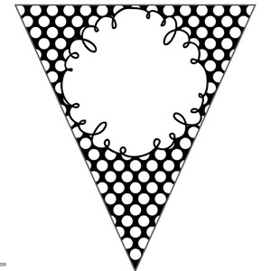 Alphabet and Number Bunting in Red, Gray, Black, Brown, and Gold Polka ...