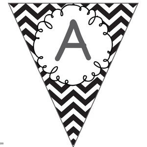 Alphabet and Number Bunting in Red, Gray, Black, Brown, and Gold ...
