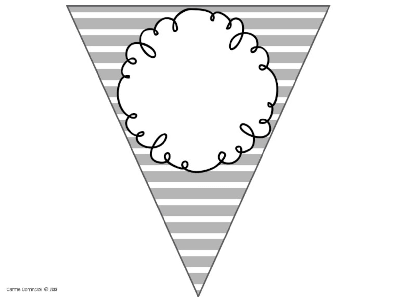 Alphabet and Number Bunting in Yellow and Gray With Polka Dots, Stripes ...