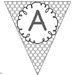 Alphabet and Number Bunting in Red, Gray, Black, Brown, and Gold Polka ...