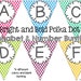 Bright and Bold Polka Dot Alphabet and Number Bunting - Etsy