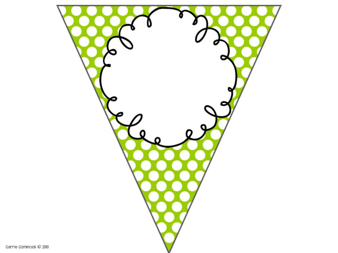 Bright and Bold Polka Dot Alphabet and Number Bunting - Etsy