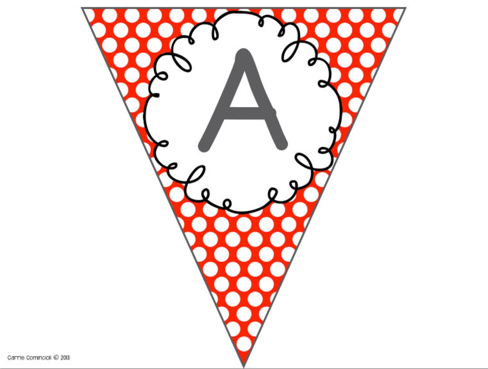Primary Color Polka Dot Alphabet and Number Bunting - Etsy