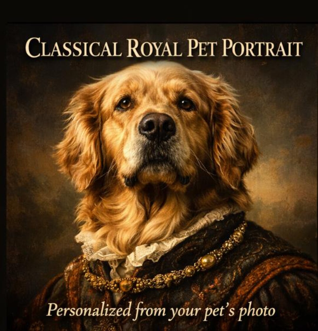 Custom Royal Animal/pet Portrait Ultra Realistic Painting – ANY ANIMAL ...