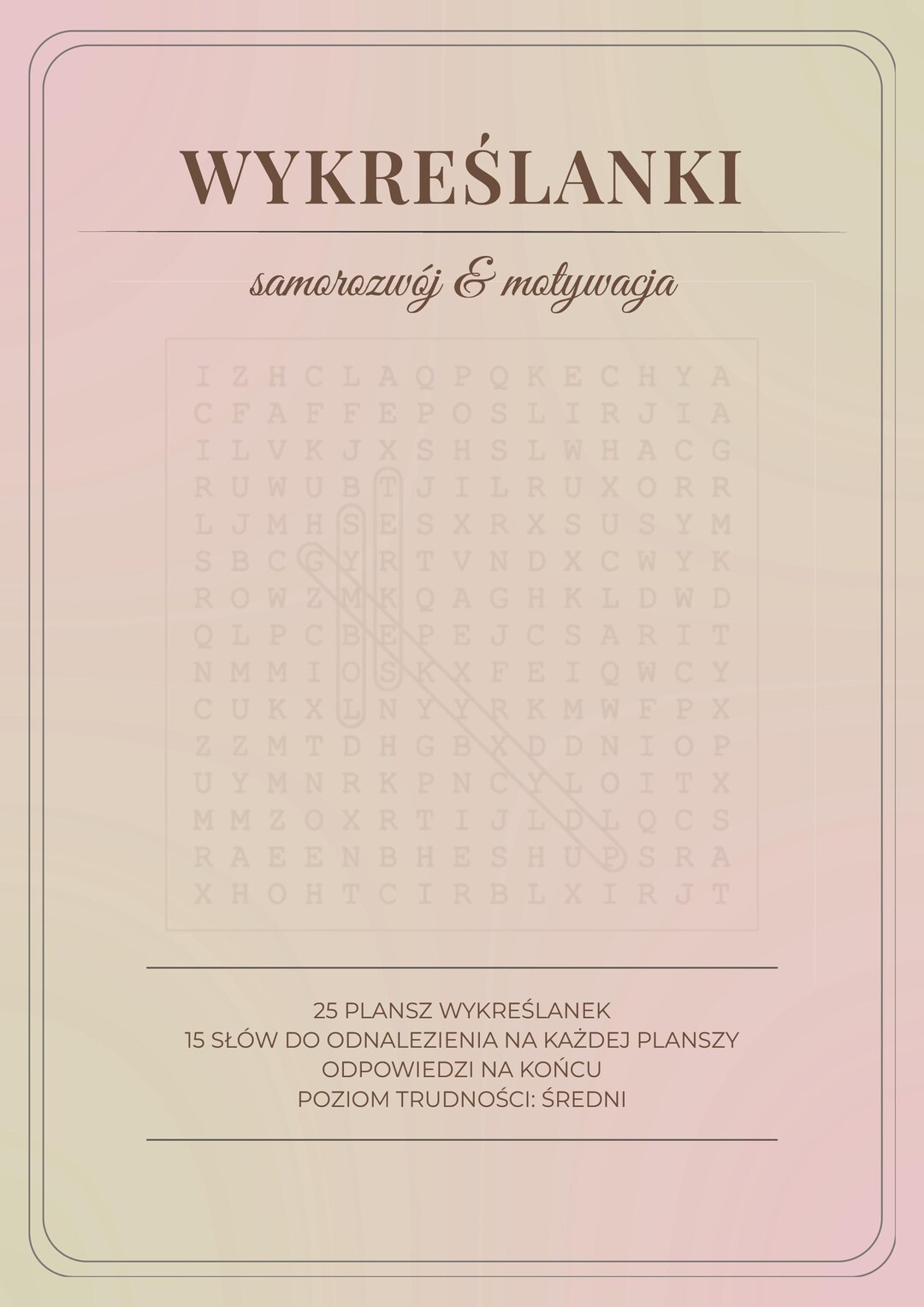 Personal Growth & Motivation Word Search – Relaxing Puzzle Book (PDF ...