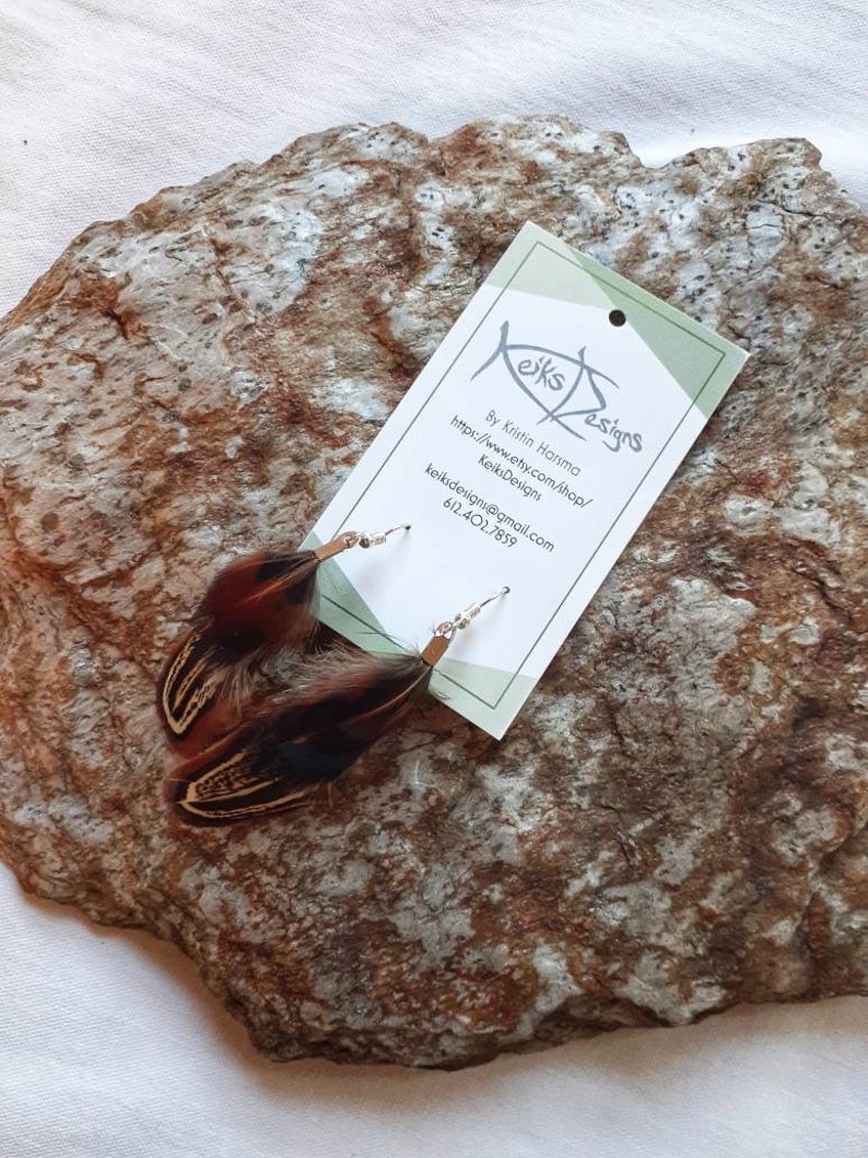 Pheasant Feathers Earrings ~ Bohemian Fashion Feather Earrings - Etsy