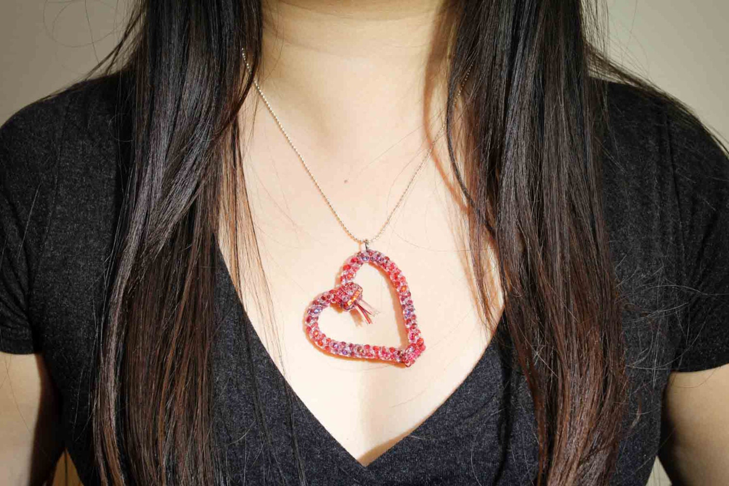 Lanyard Heart Necklace Multiple Colors Perfect Gift for That Special ...