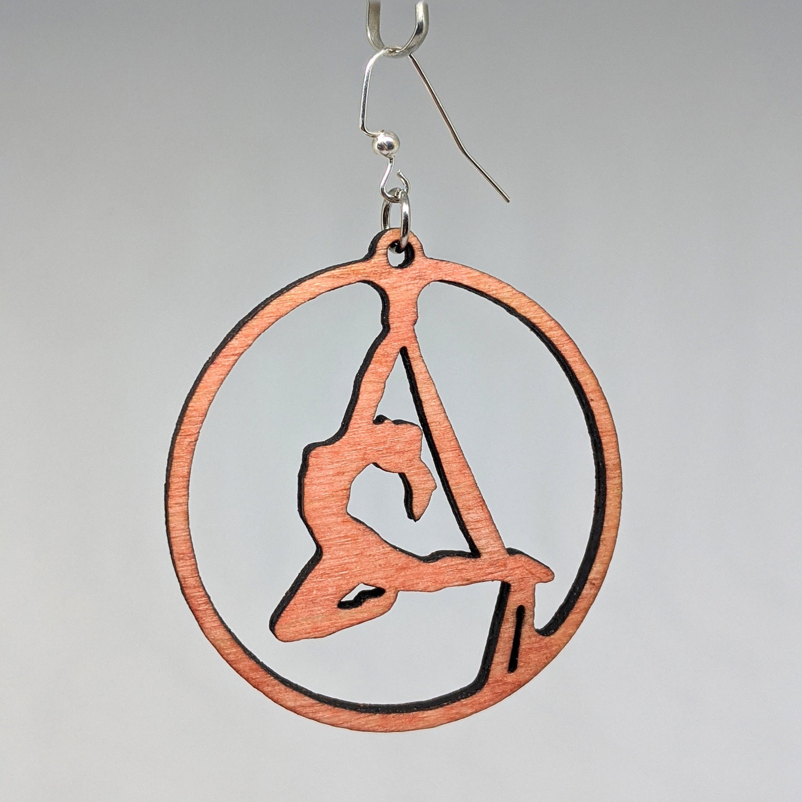 Aerialist Earrings - Laser Cut Wood Jewelry - Various Designs! - Etsy