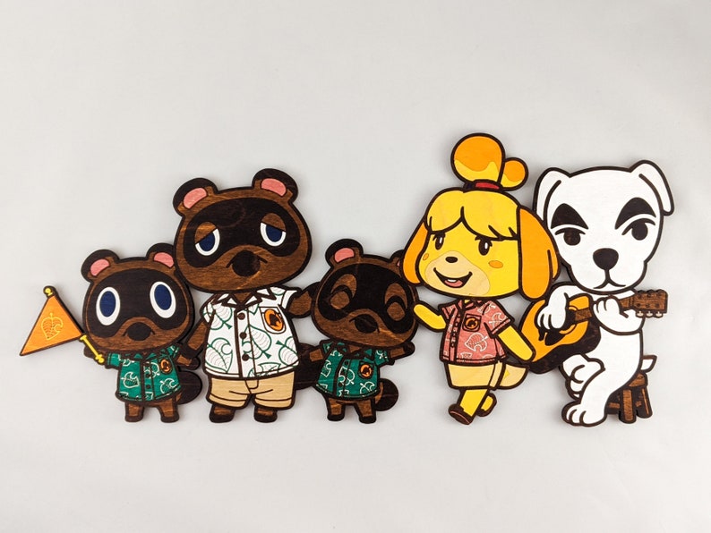 Animal Crossing Wooden Laser Cut Wall Art - Etsy