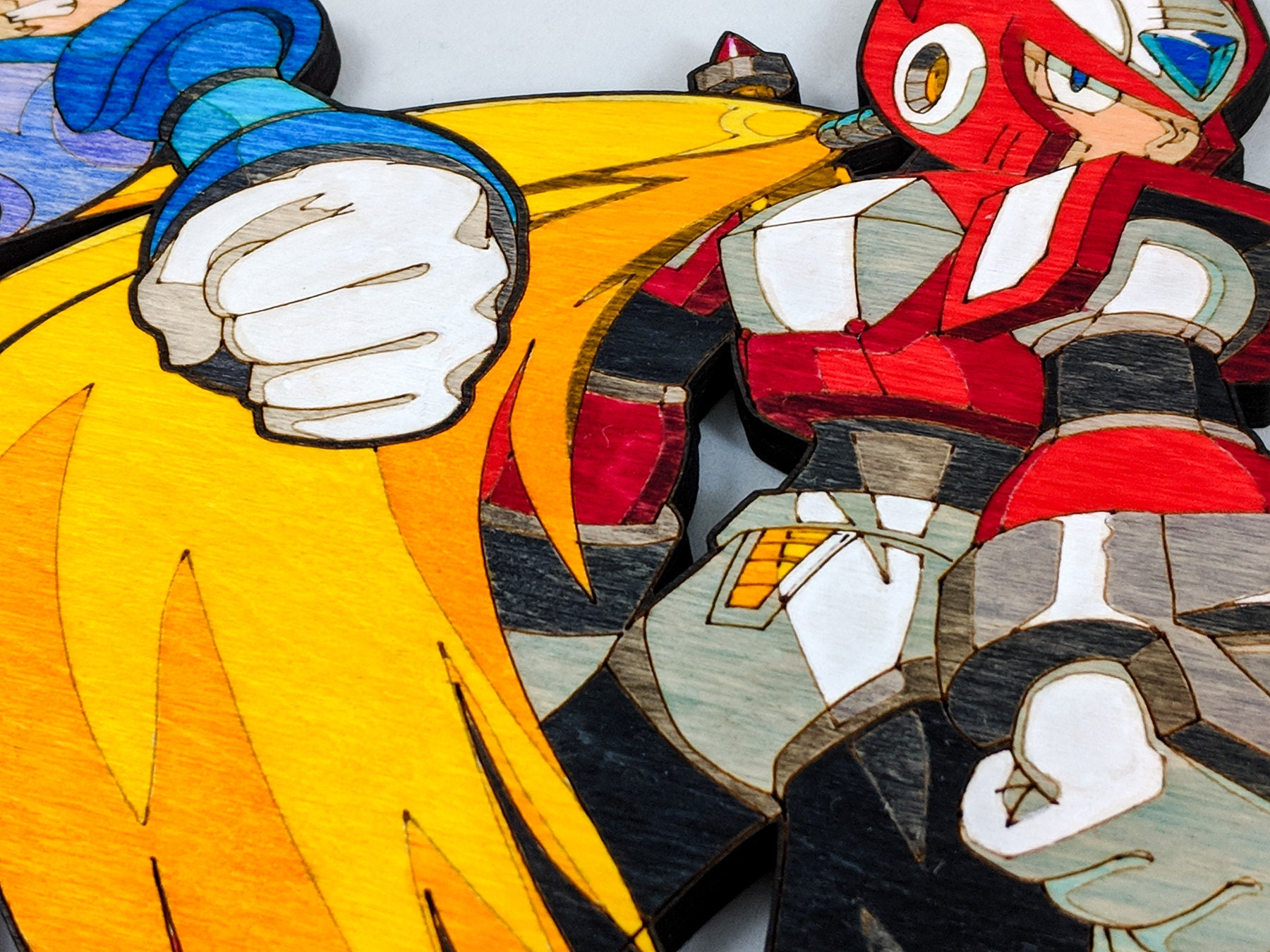 BEST SELLER Mega Man X and Zero Wooden Laser Cut Wall Art - Etsy