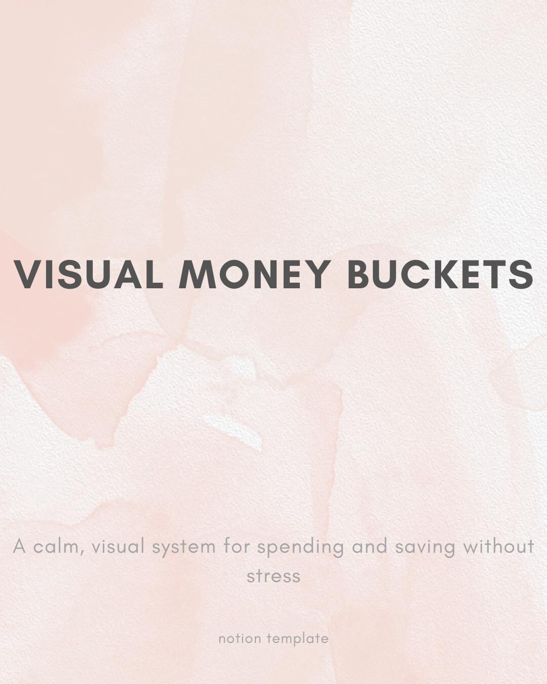 Visual Money Buckets – Notion Budget Template for Calm Spending ...