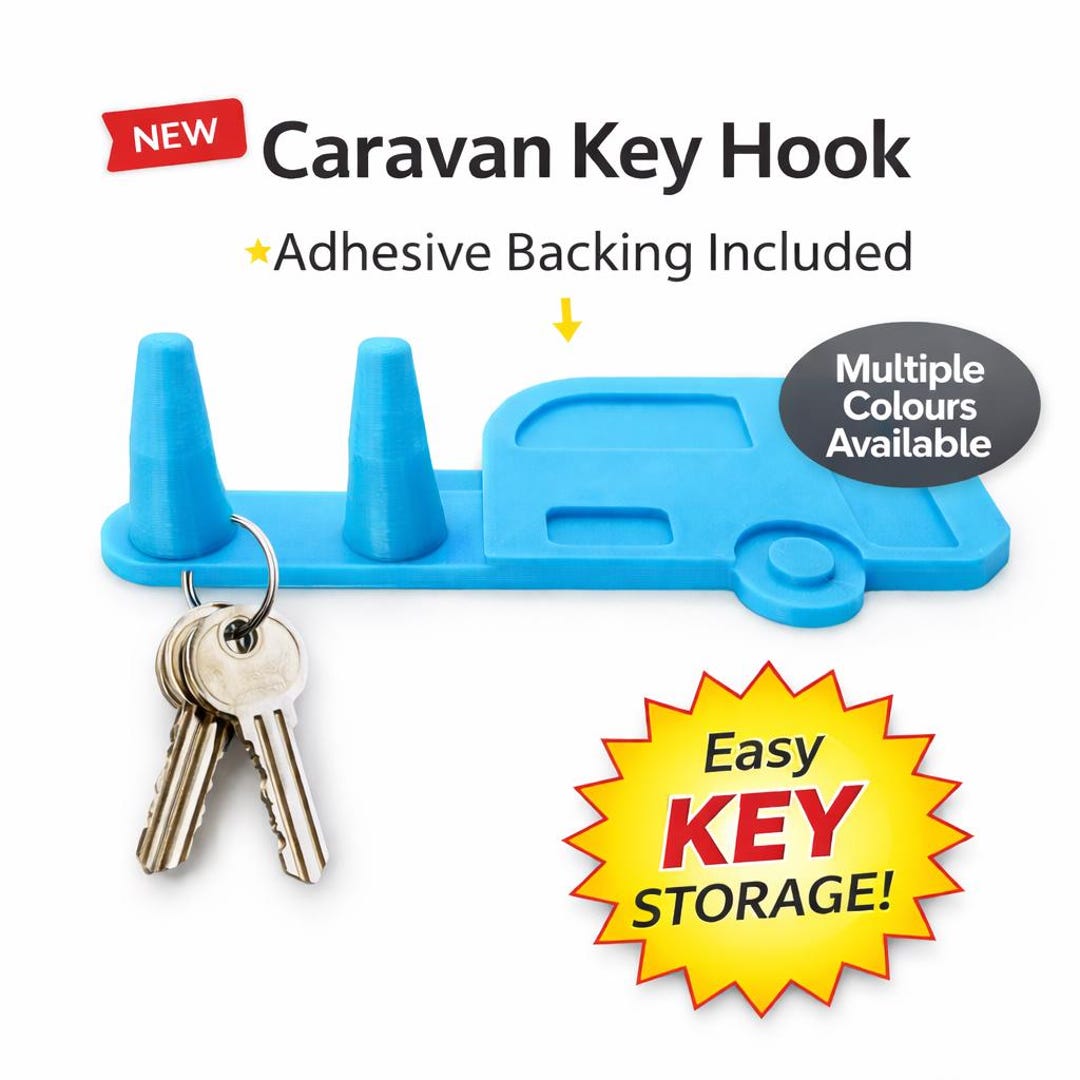 Caravan Key Hook | 3D Printed Camper Key Organizer - Etsy