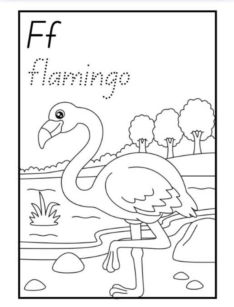 Animals Alphabet Tracing Coloring Book for Toddlers Ages 3-5, ABC ...