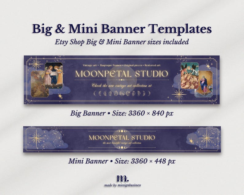 Etsy Shop Kit Bundle, Canva Template, Etsy Banner Template, Basic ...